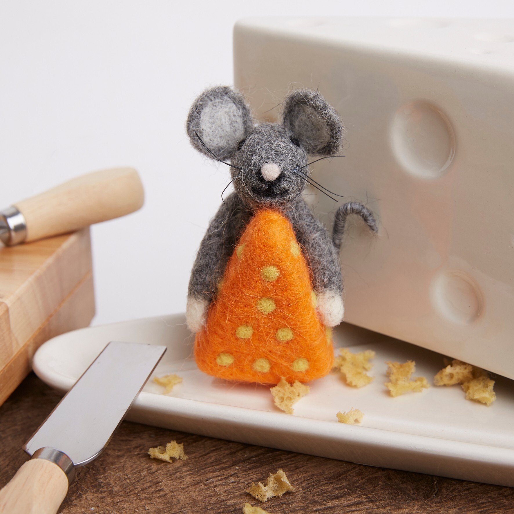 Needle Felting - Mouse With Cheese - Simply Make - DSM106603