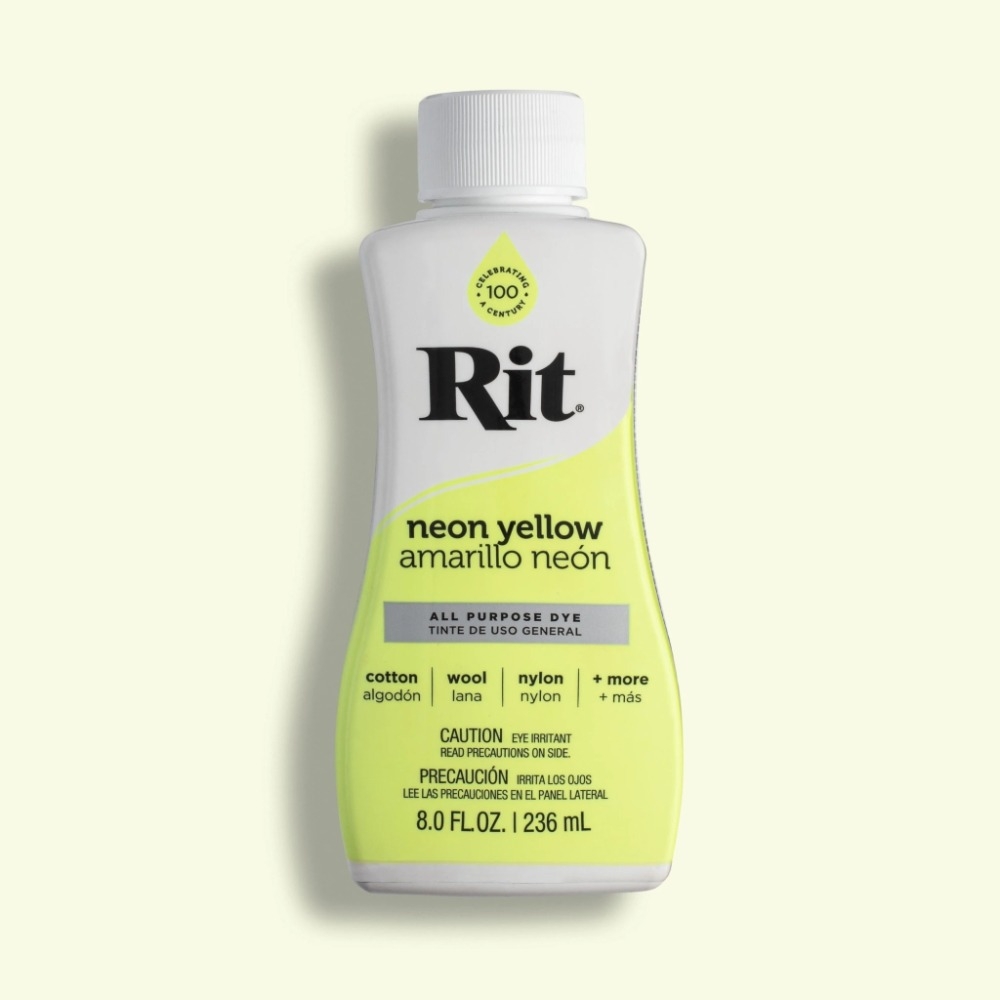 Rit Dye Liquid RITDL-26 Neon Yellow 236ml Bottle