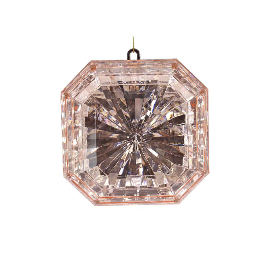 Square Acrylic Jewel 4.5" x 4.75" x 2" Peach JTL-SJ-PCH