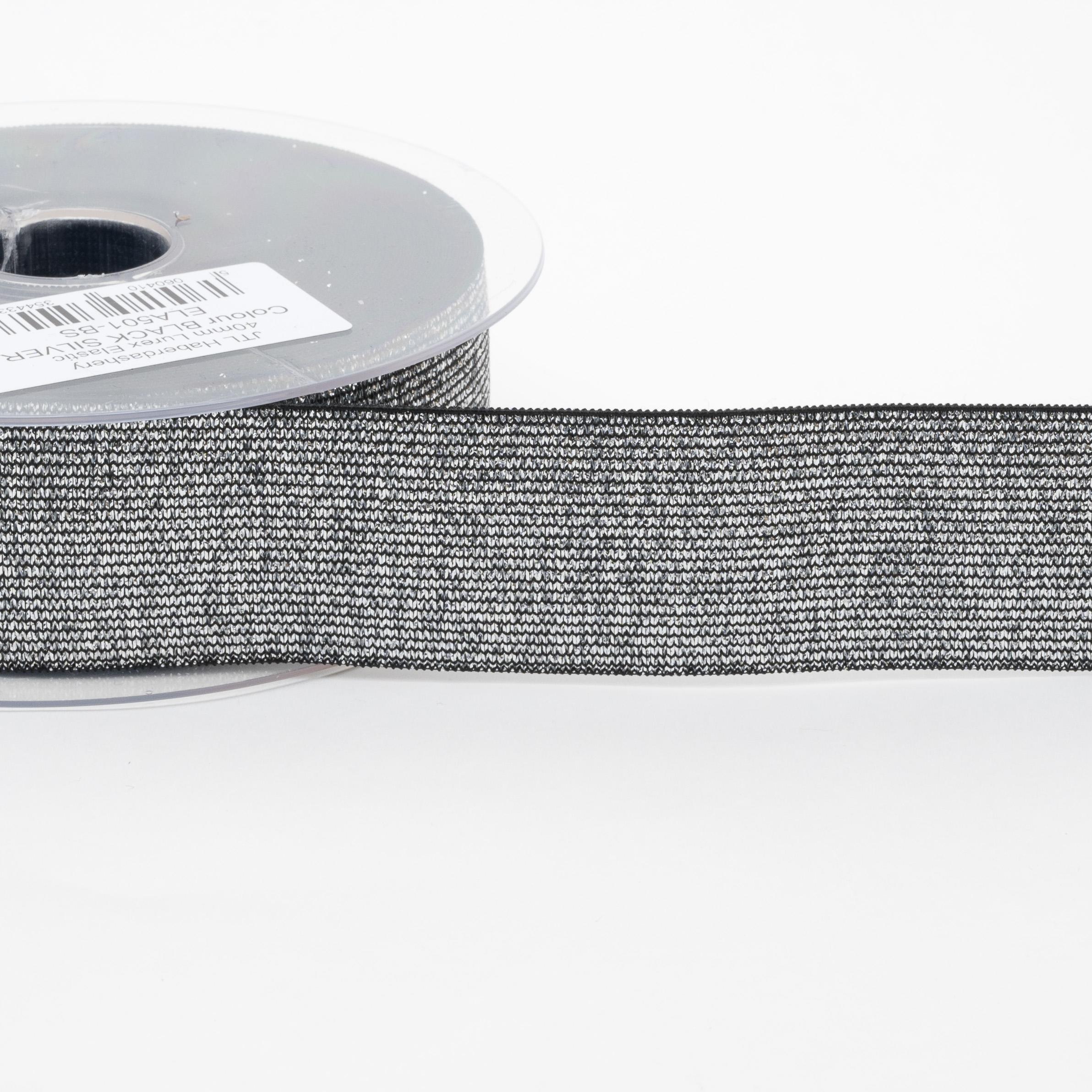 ELA501 Lurex Elastic 40mm x 10m