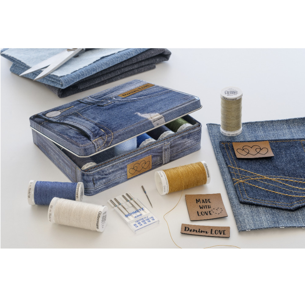 799782 - Gütermann Denim Box with Needles & Labels
