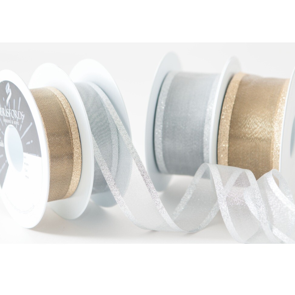 Sparkle Sheer Ribbon 40mmx 20m Reel 6024940