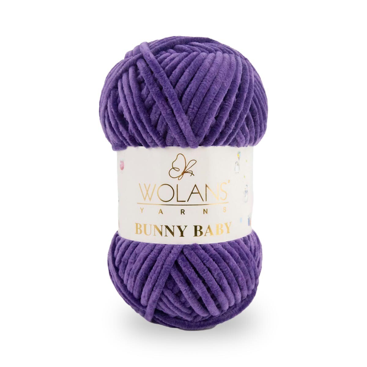 WY10016 Wolans Yarn Bunny Baby 100% Polyester 100g x 5 Balls Purple Wolans