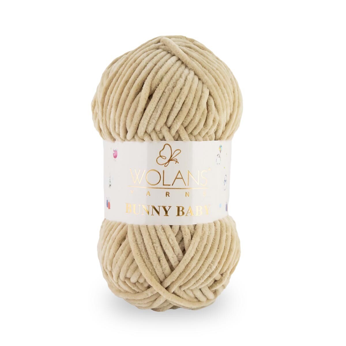 WY10045 Wolans Yarn Bunny Baby 100% Polyester 100g x 5 Balls Mushroom ...