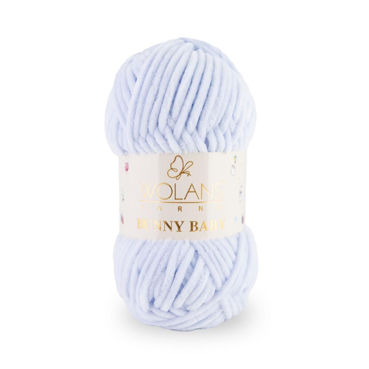 WY10049 Wolans Yarn Bunny Baby 100% Polyester 100g x 5 Balls Cool Blue ...