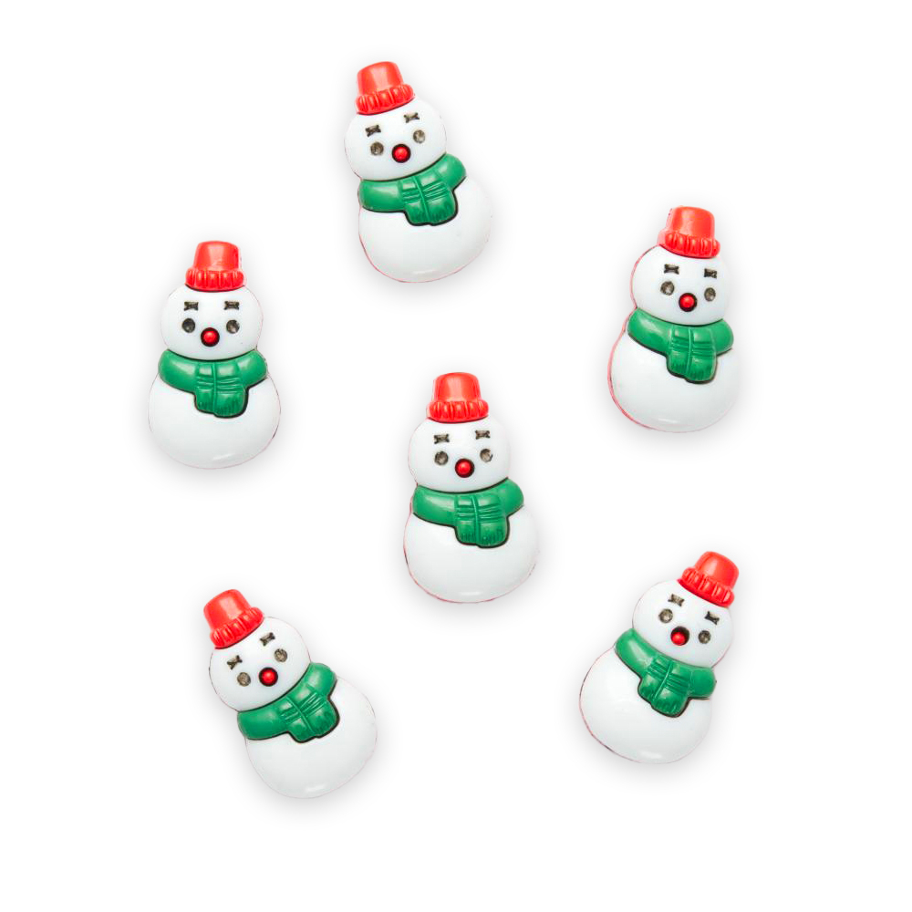Snowman Buttons Size 44 50 Piece Bag 600644-01