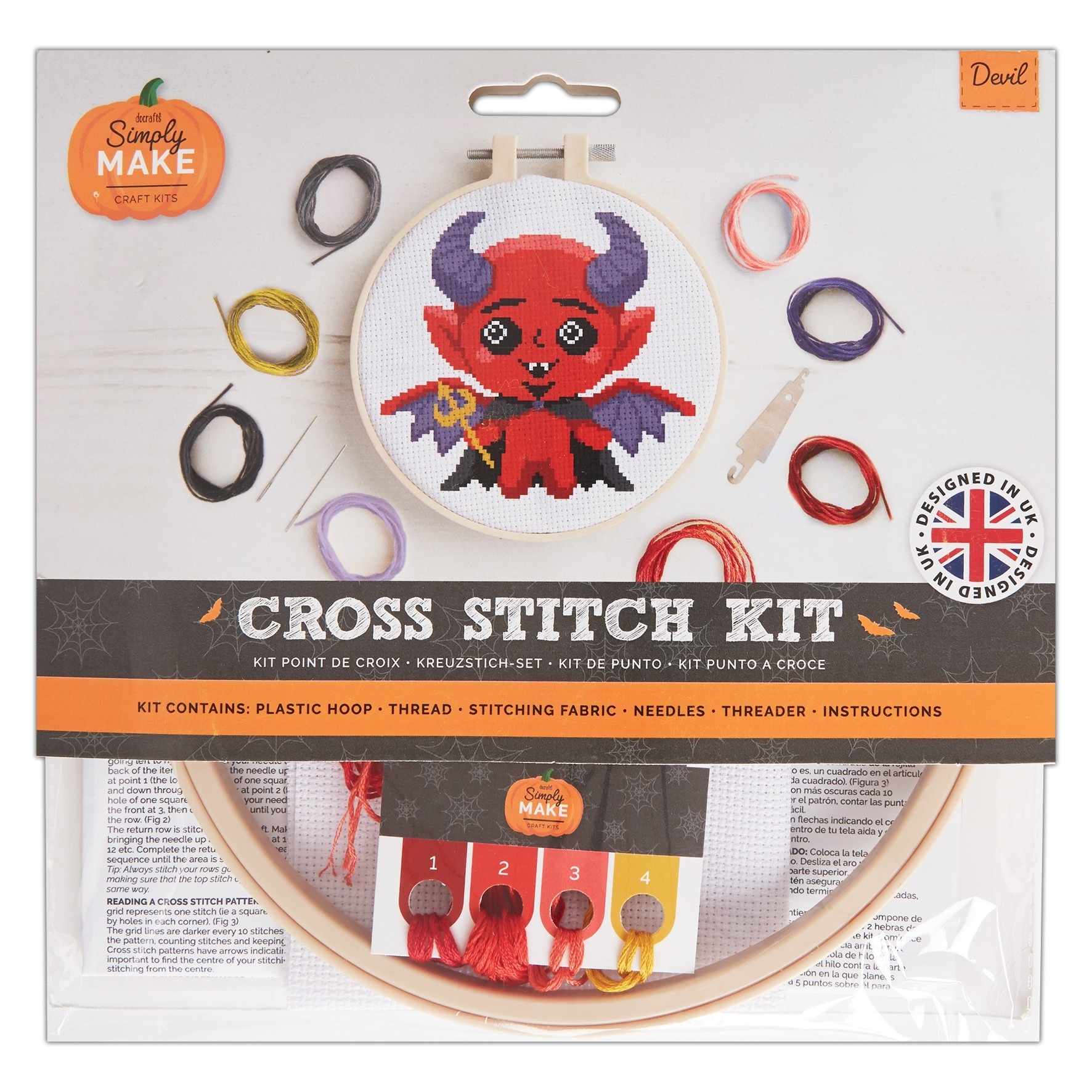Cross Stitch Kit - Devil - Simply Make - DSM106291