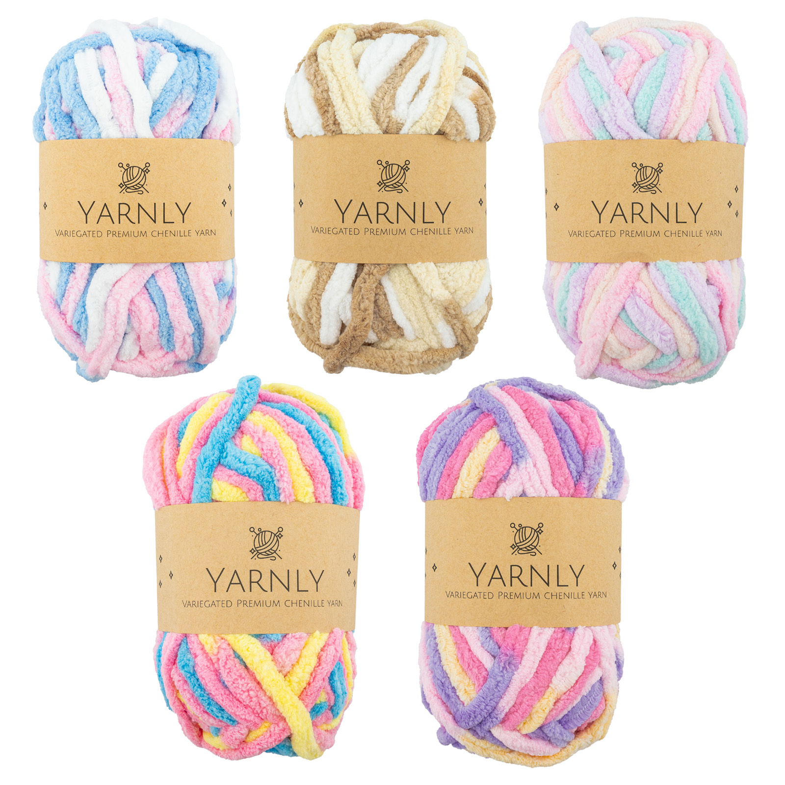 Variegated Chenille Yarn Yarnly Wholesale wool Yarn