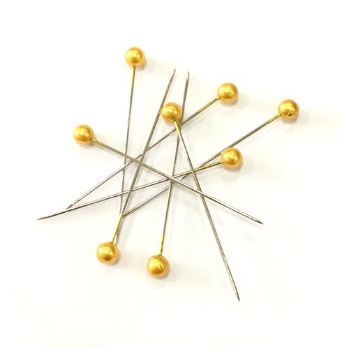 66881 Pearl Craft Pins Gold 40x0.58mm