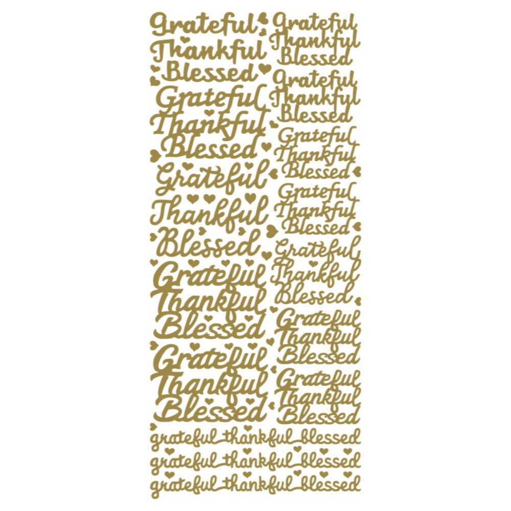 Grateful/Blessed Gold 10 Sheets 578100