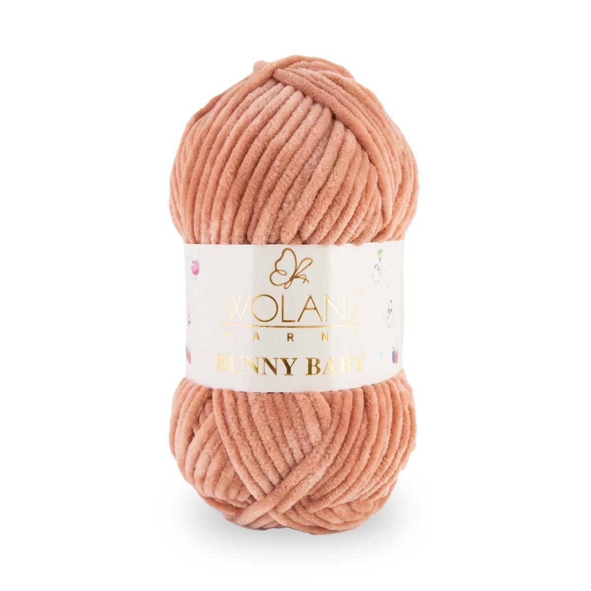 WY10054 Wolans Yarn Bunny Baby 100% Polyester 100g x 5 Balls Rosewood ...