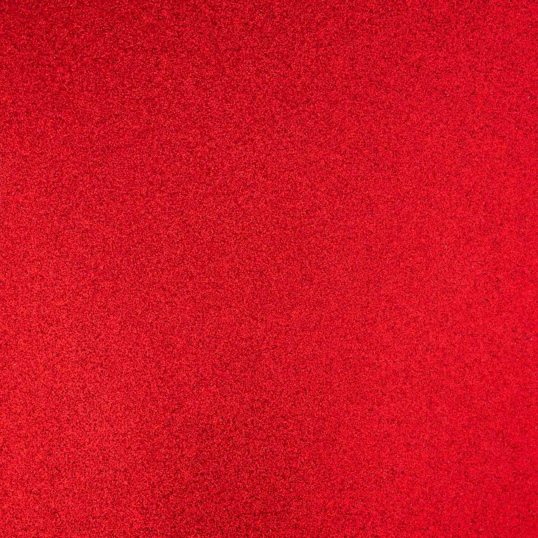 Red Non-Shed Glitter Card 290gsm 10 Sheets A4 HGC12