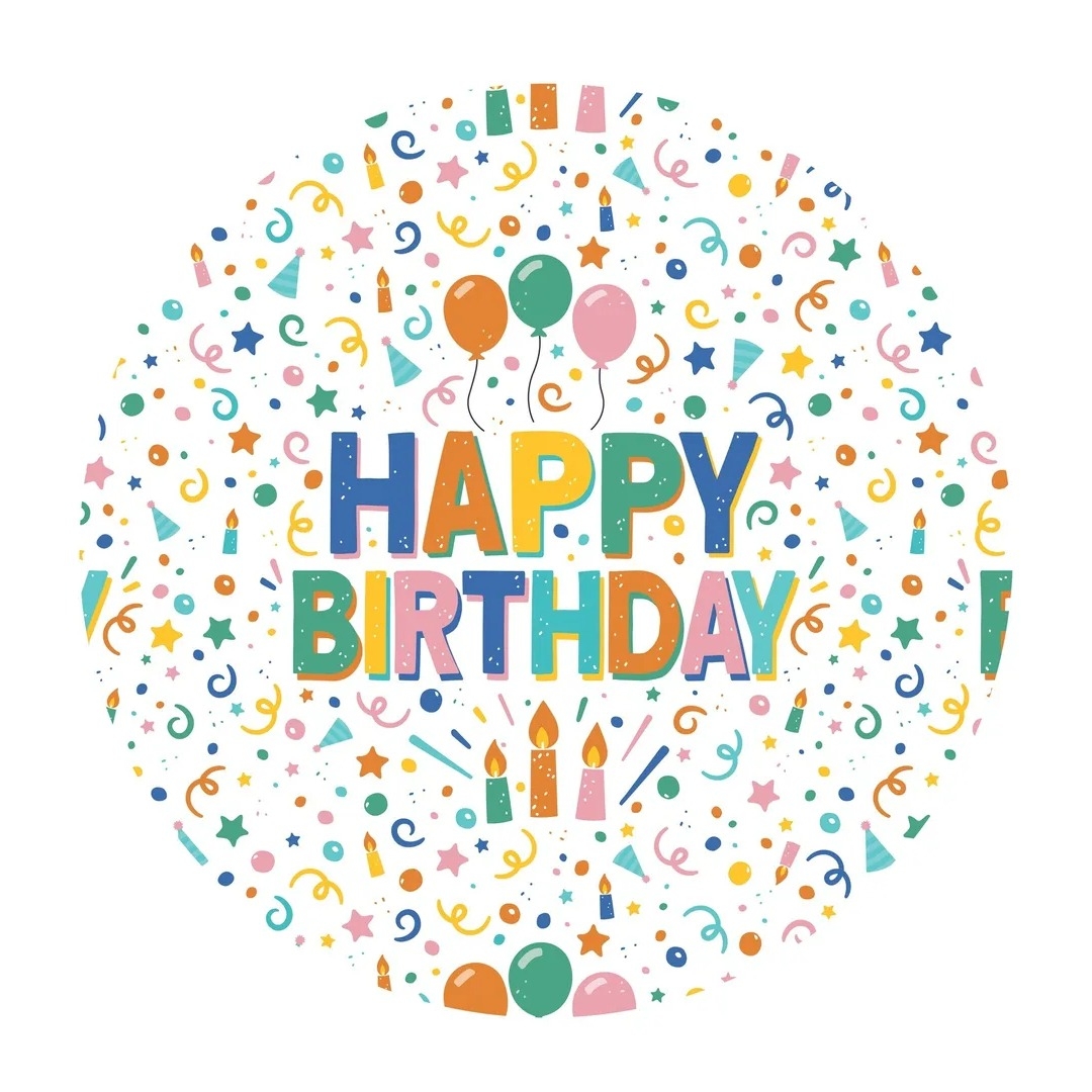 Happy Birthday Paper Plates - 8 pk AP-TW5167