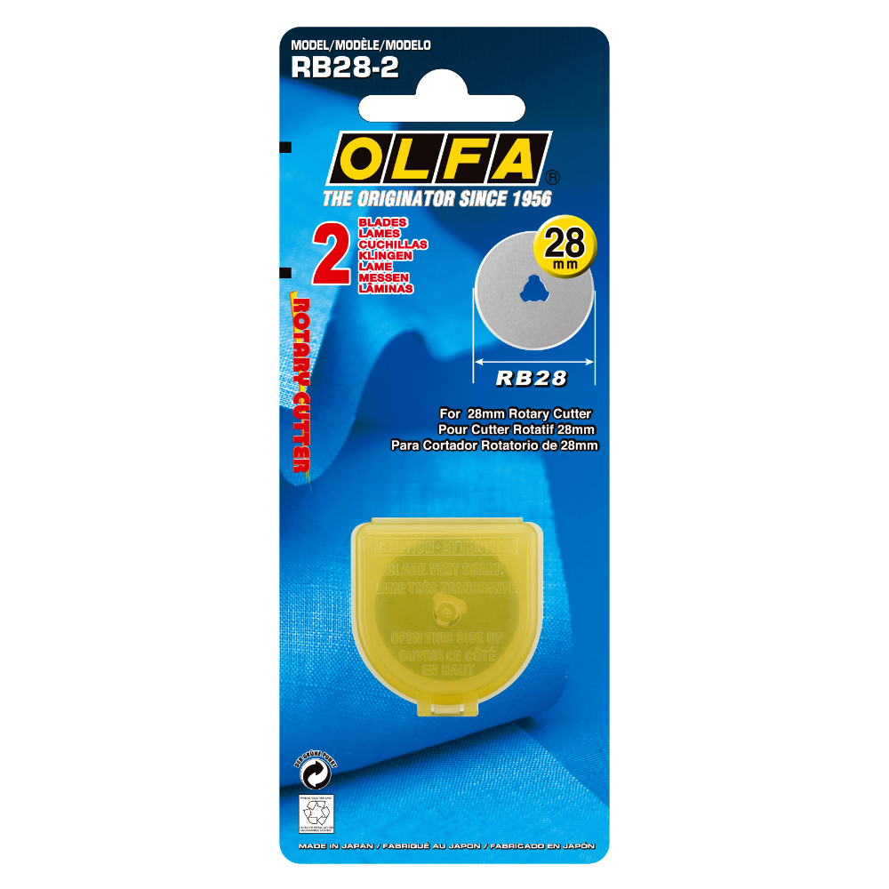 Rotary Cutter Blade 28mm 2 pack RB28-2 Olfa