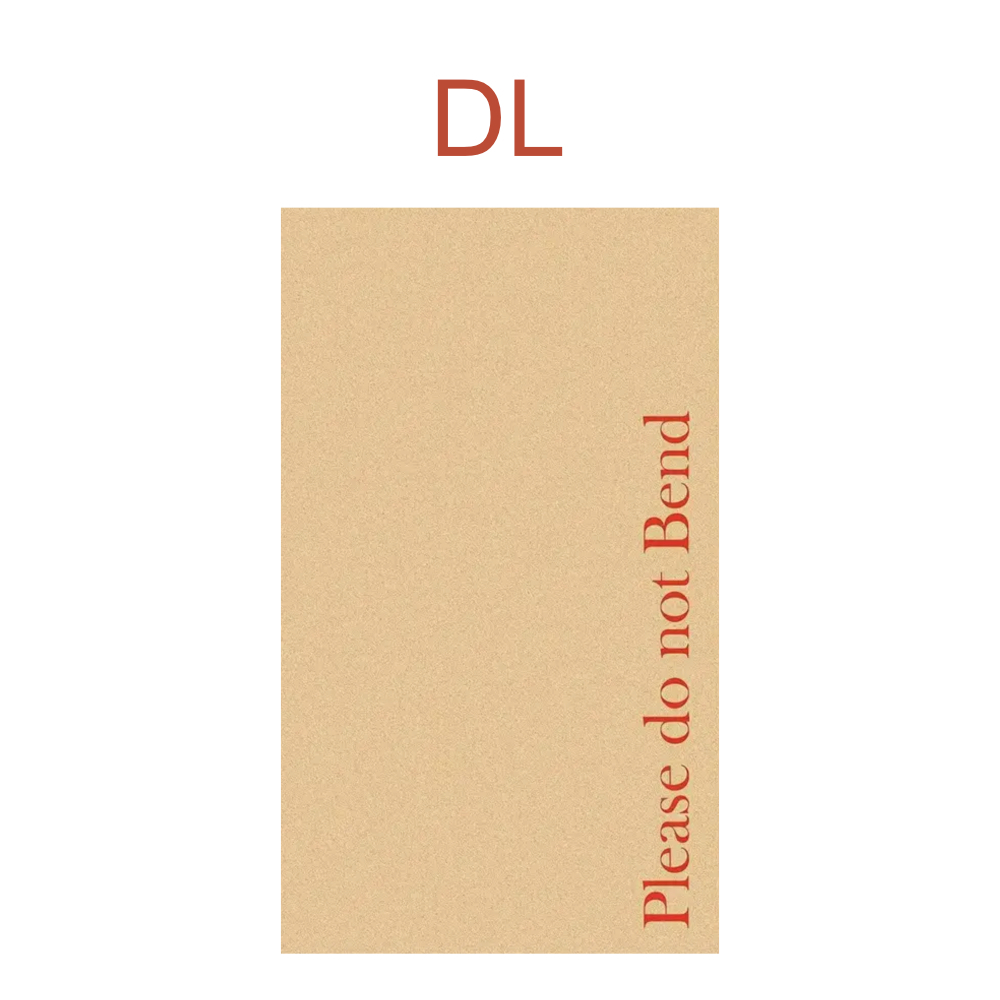 Board Backed Envelopes DL x 10pcs 110x220mm ENVB-DL