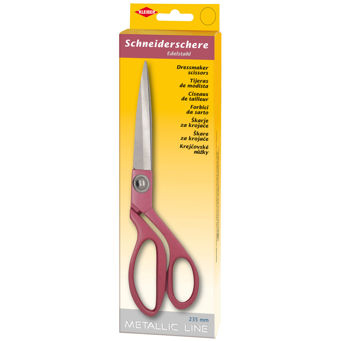 K923 Kleiber Metallic Line Dressmaking Scissors 235 mm