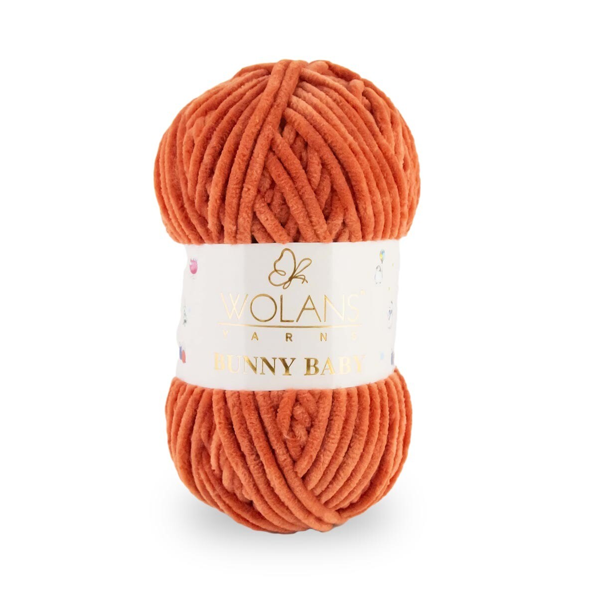 WY10027 Wolans Yarn Bunny Baby 100% Polyester 100g x 5 Balls TerracoTta ...