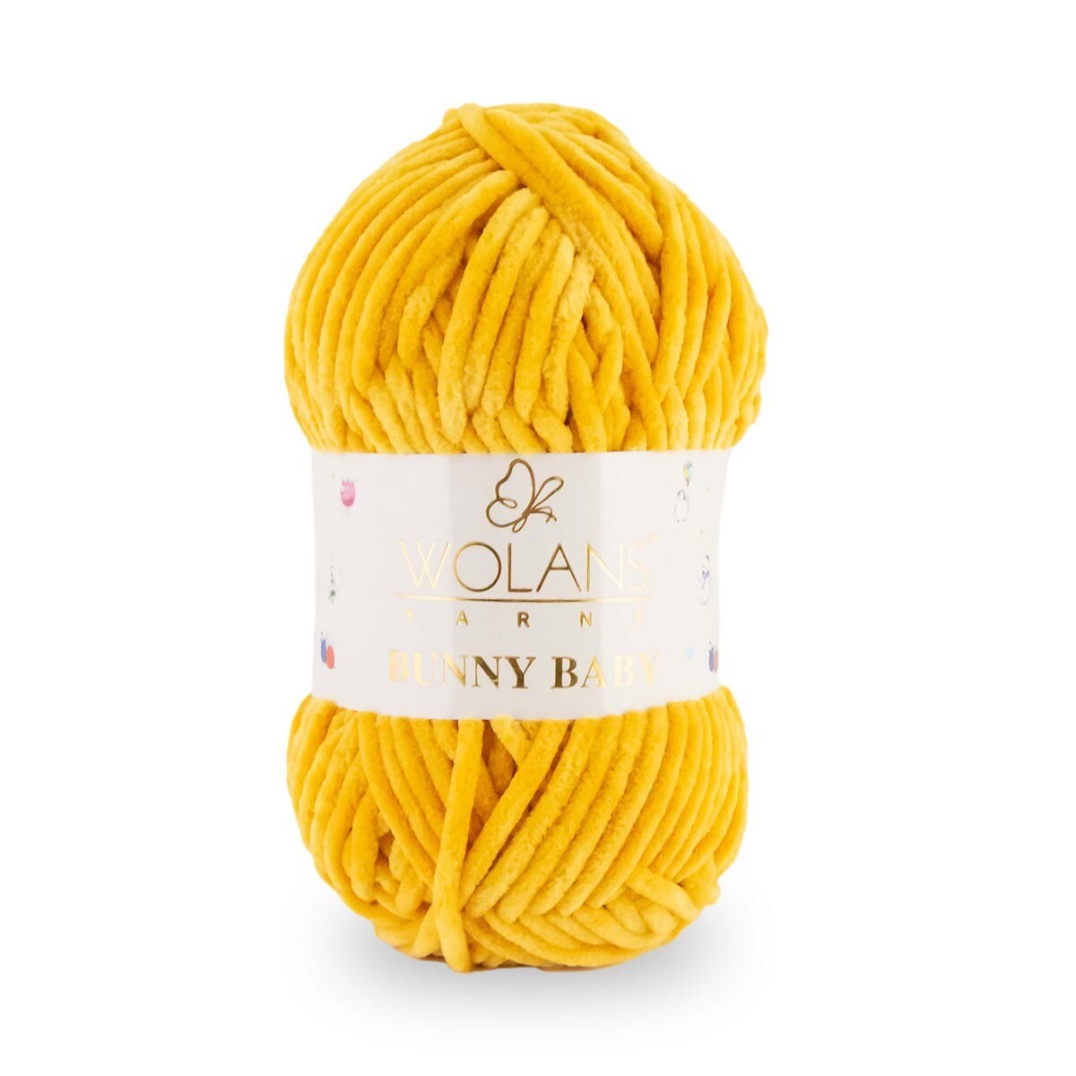 WY10037 Wolans Yarn Bunny Baby 100% Polyester 100g x 5 Balls Mustard Wolans