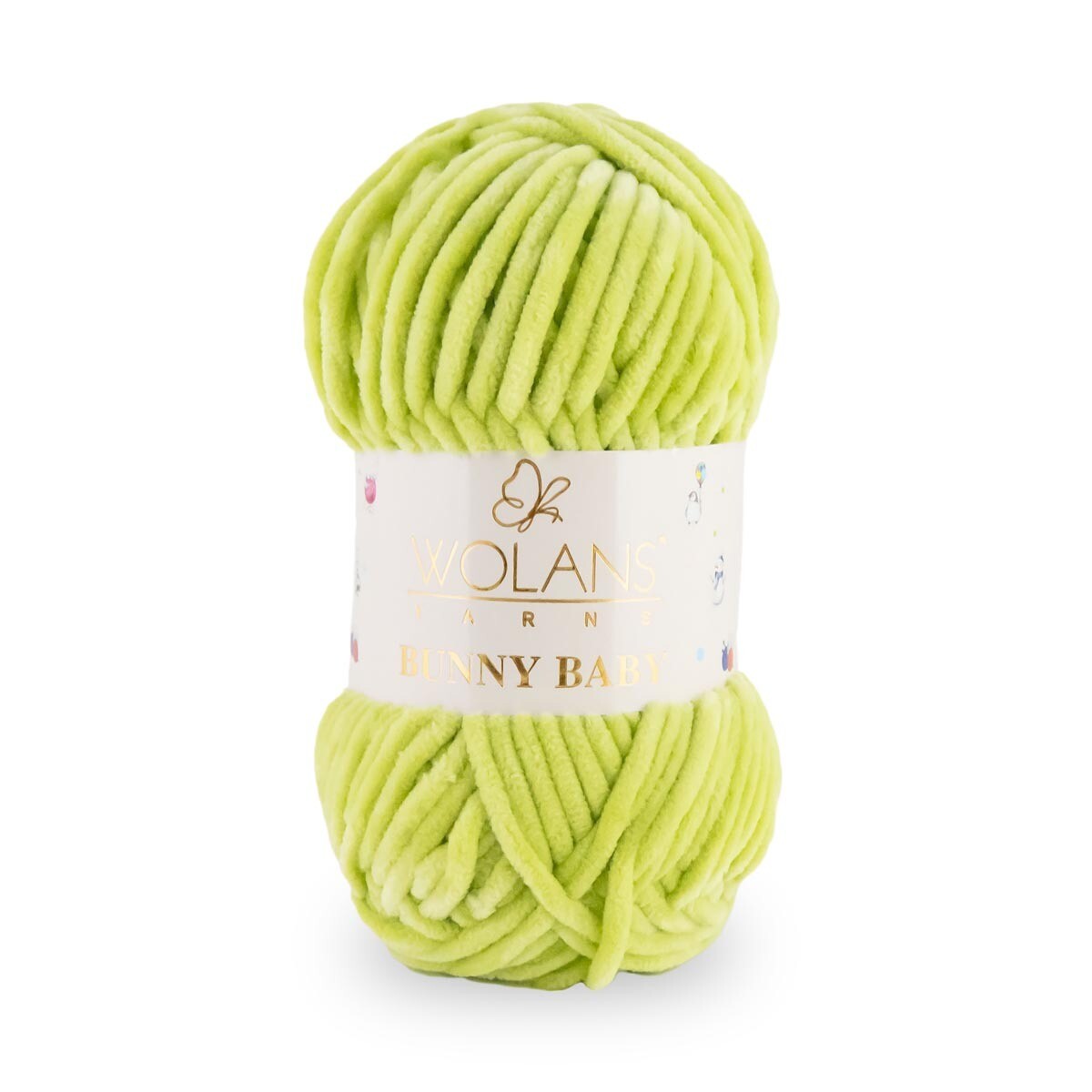 WY10046 Wolans Yarn Bunny Baby 100% Polyester 100g x 5 Balls Pistachio ...