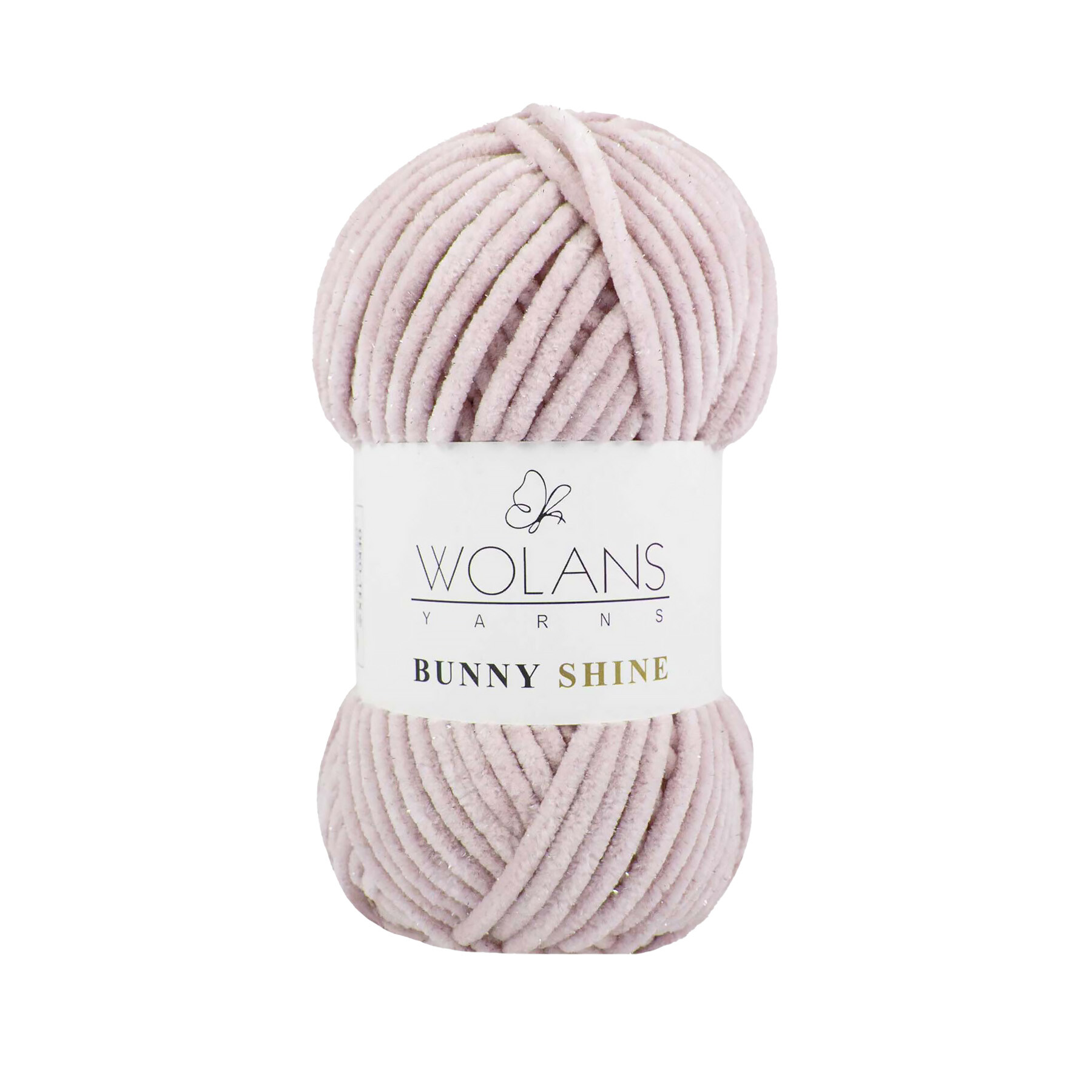 WY82024 Wolans Yarn Bunny Shine 92% Soft Polyester 8% Metallic 100g x 5 ...