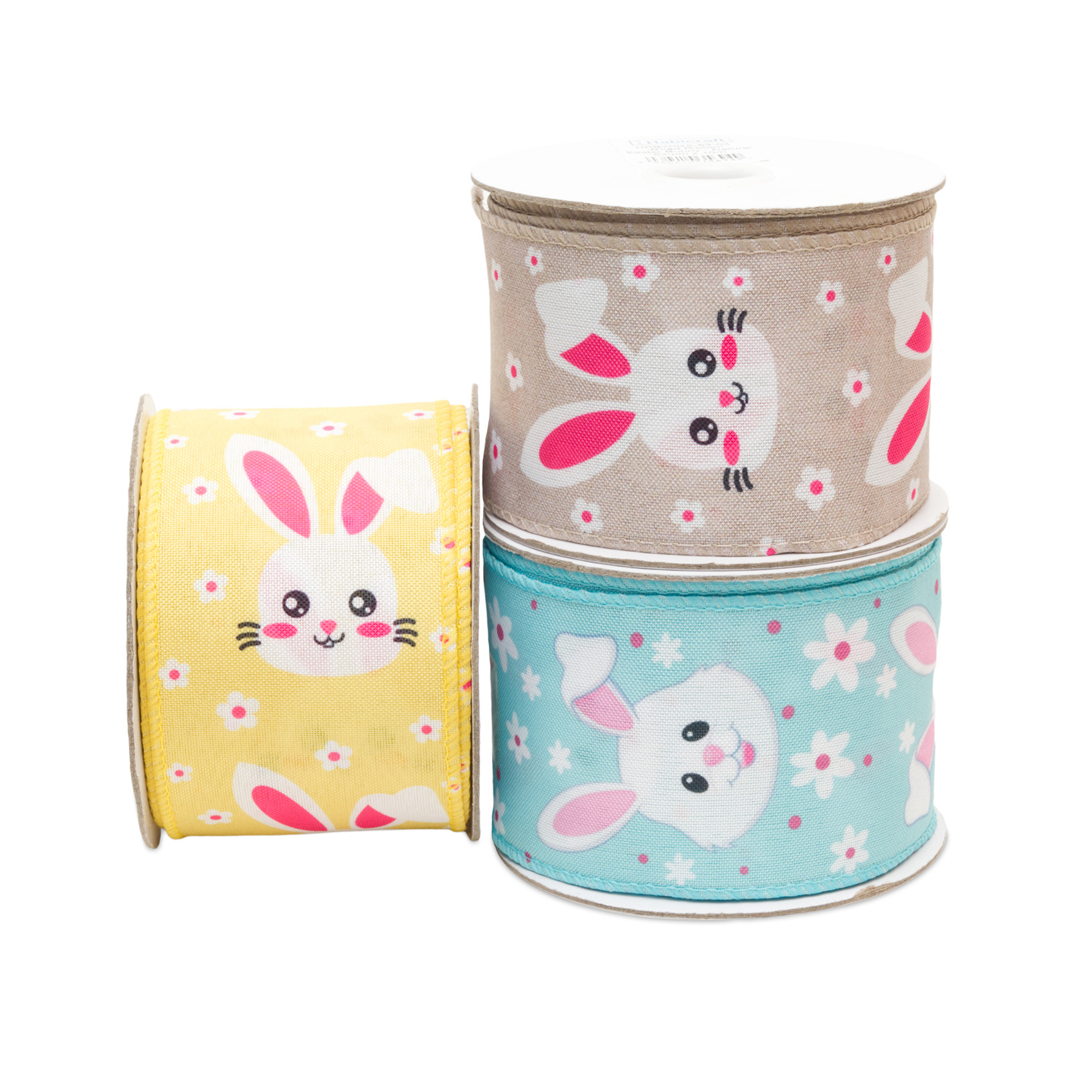 Wired Easter Bunny Ribbon 63mm x 10y HRBW025