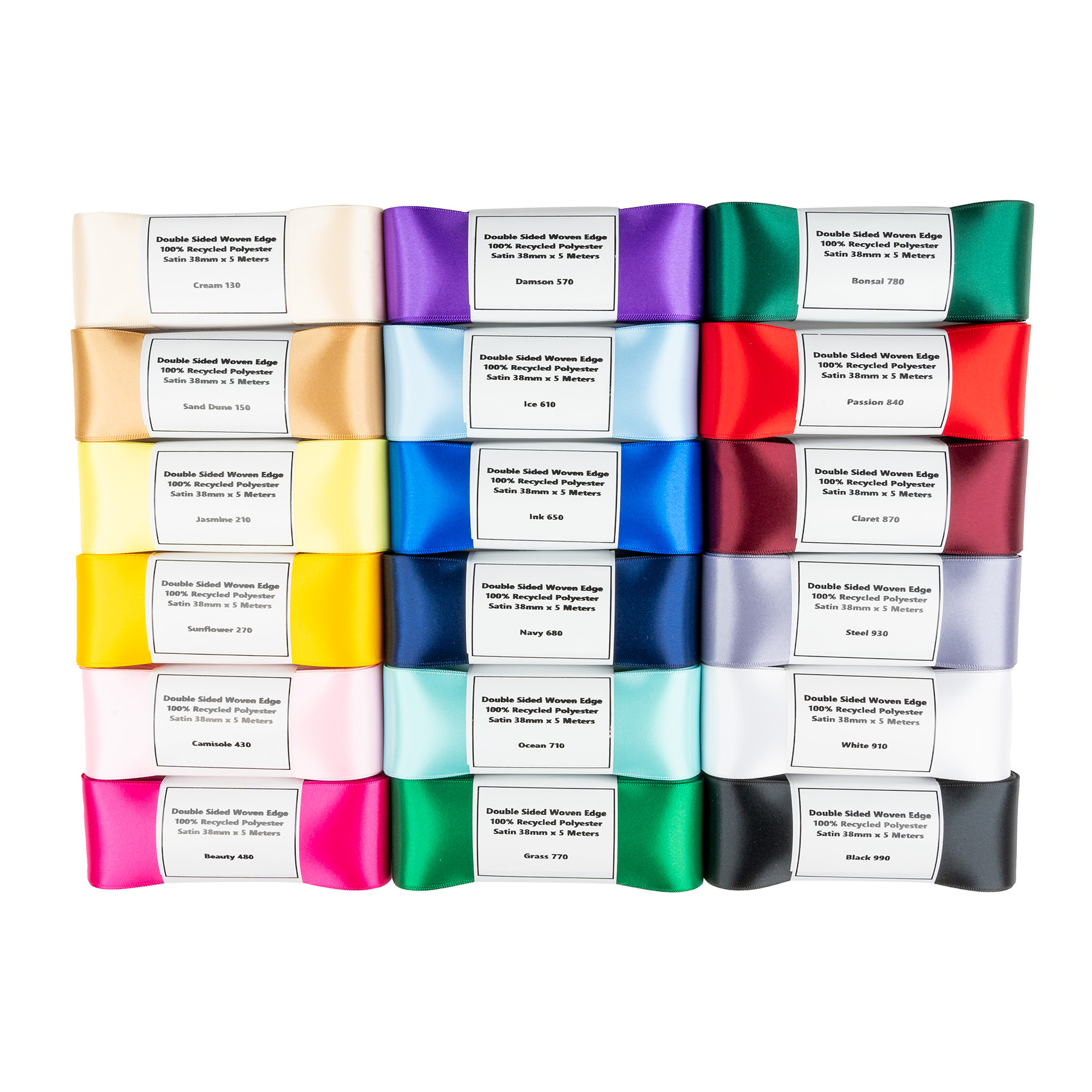 Double Satin Hanks 38mm x 5m CFH-DS38