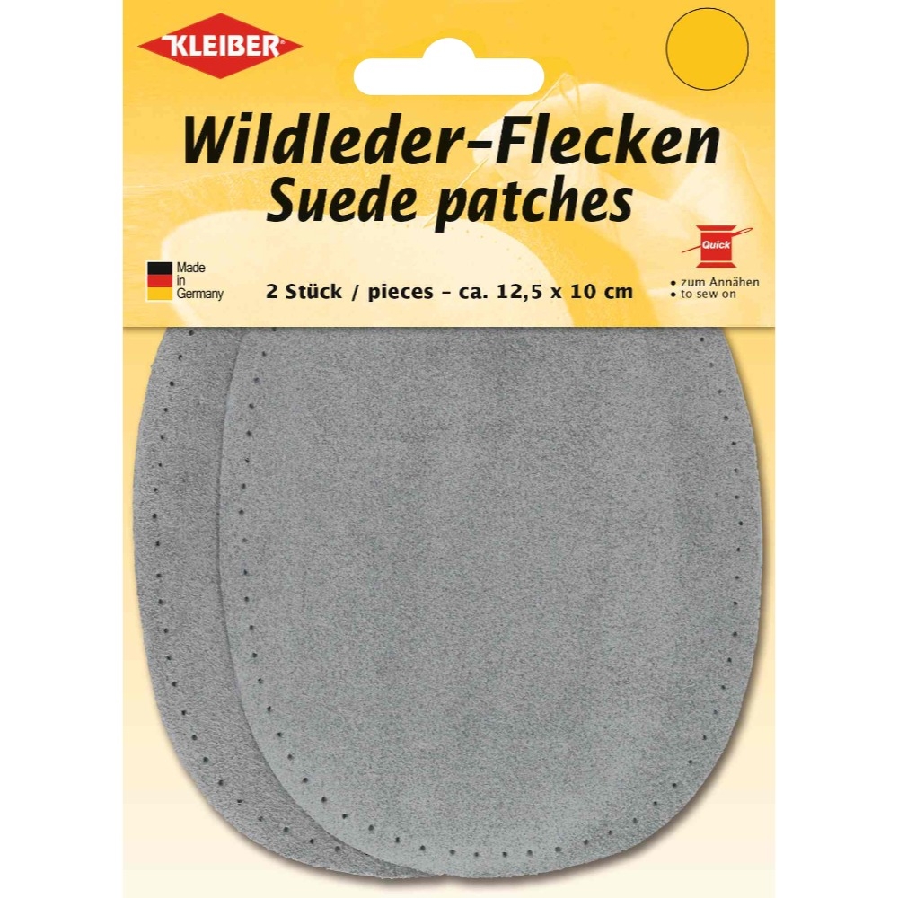 Suede Patches Sew On K855-02 Grey