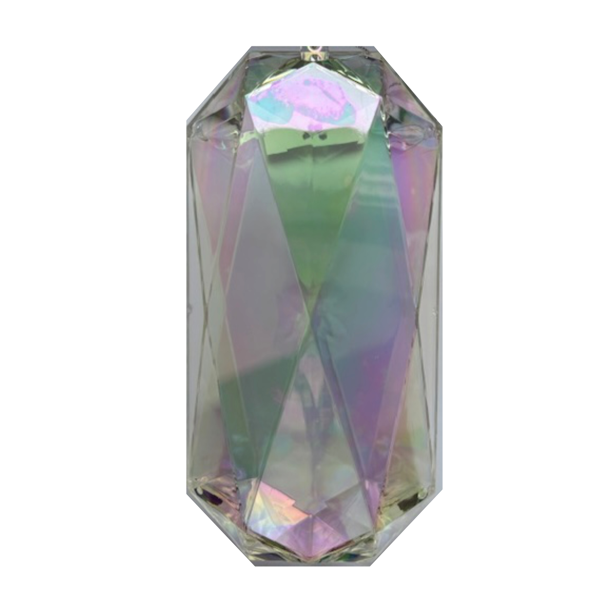 Rectangle Acrylic Jewel 9" x 4.5" x 4" Iridescent JTL-RJ-IR Wholesale