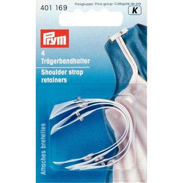 Shoulder Strap Retainers 10mm White 4 Piece Card - 5 cards per pack