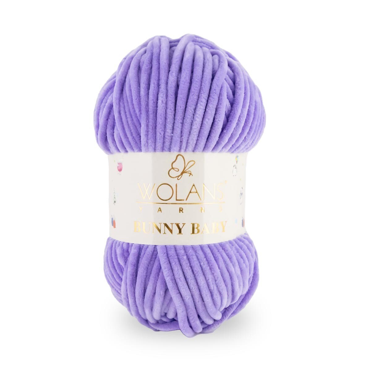 WY10055 Wolans Yarn Bunny Baby 100% Polyester 100g x 5 Balls Viola Wolans