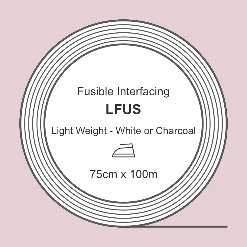 LFUS Interfacing Light Iron-On 75cm x 100m Non-woven