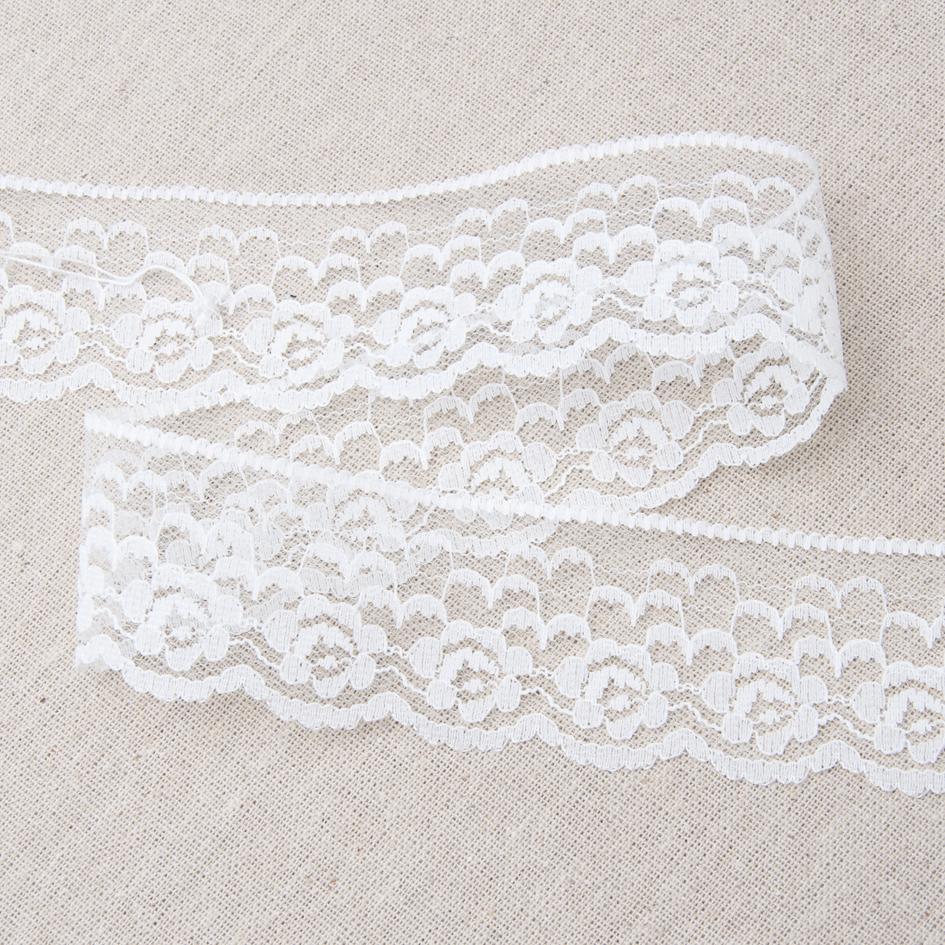 Flat Lace 2.5 Inch x 100m Cream DC466402