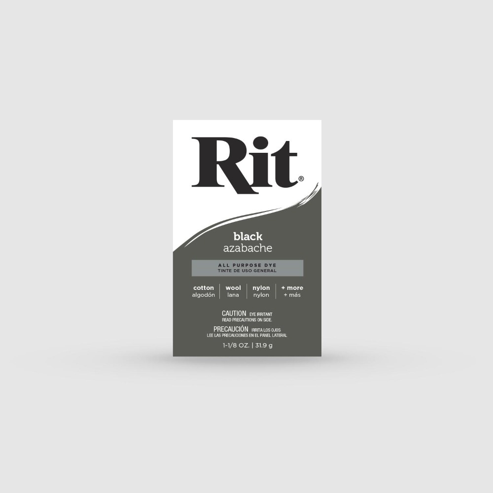 Rit Dye Powder RITDP-15 Black 31.9 Gram Box