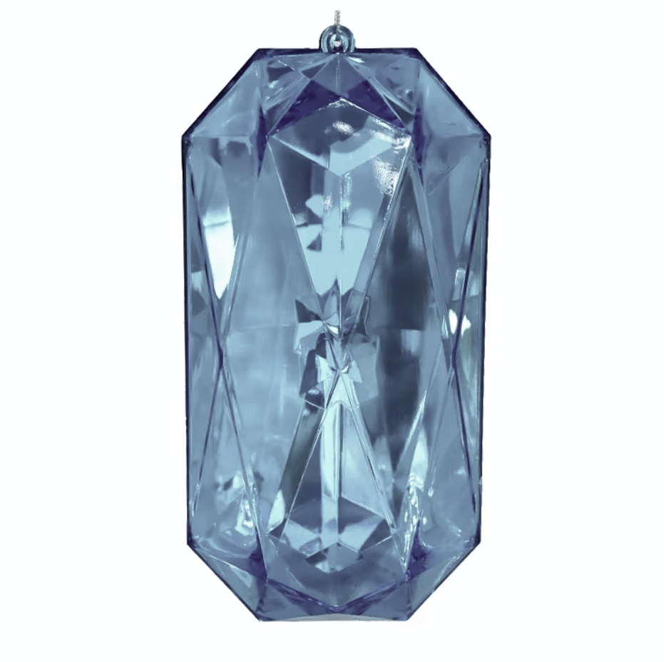 Rectangle Acrylic Jewel 9" x 4.5" x 4" Light Blue JTL-RJ-LBL