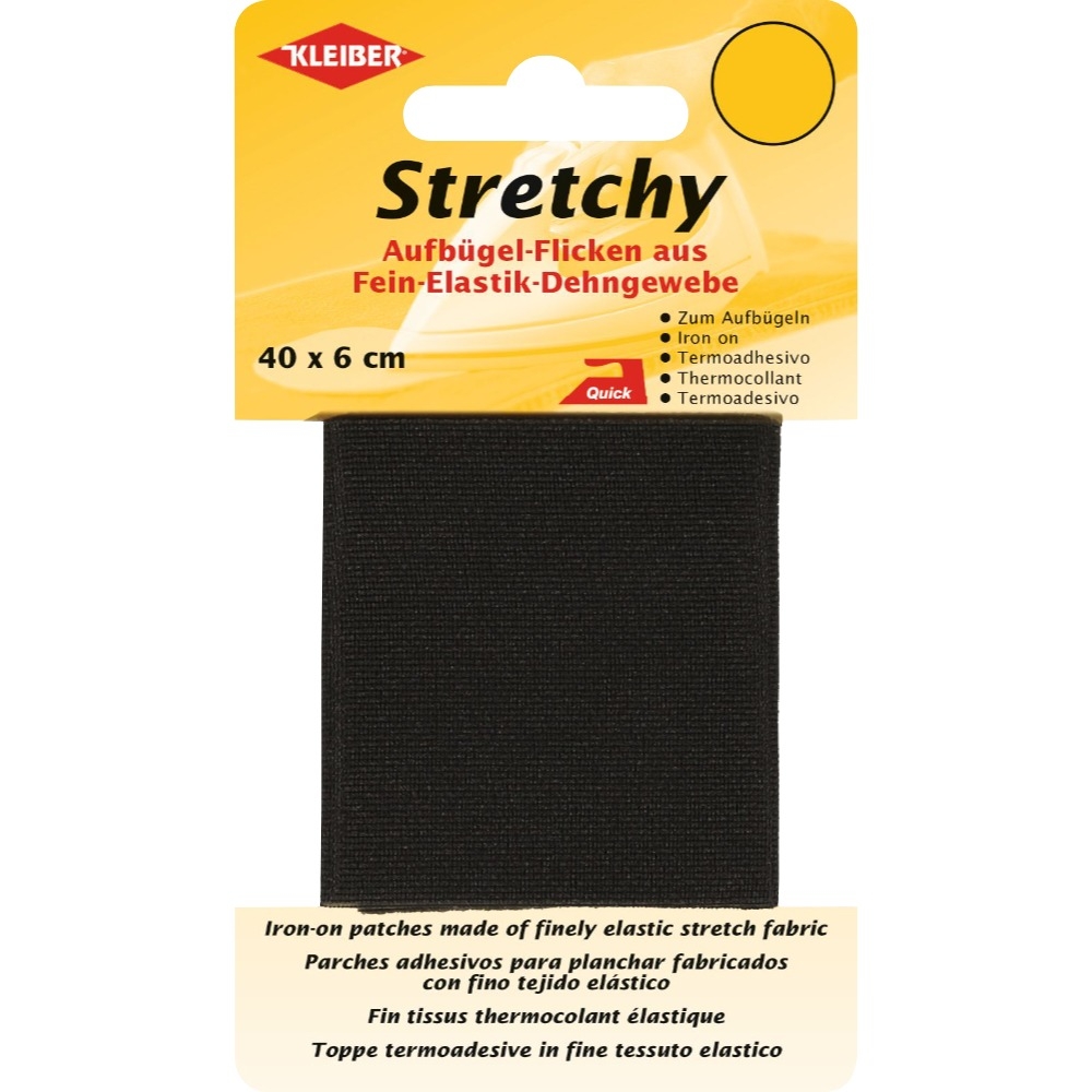 Kleiber - Iron-On Stretch Patches K300-01 Black