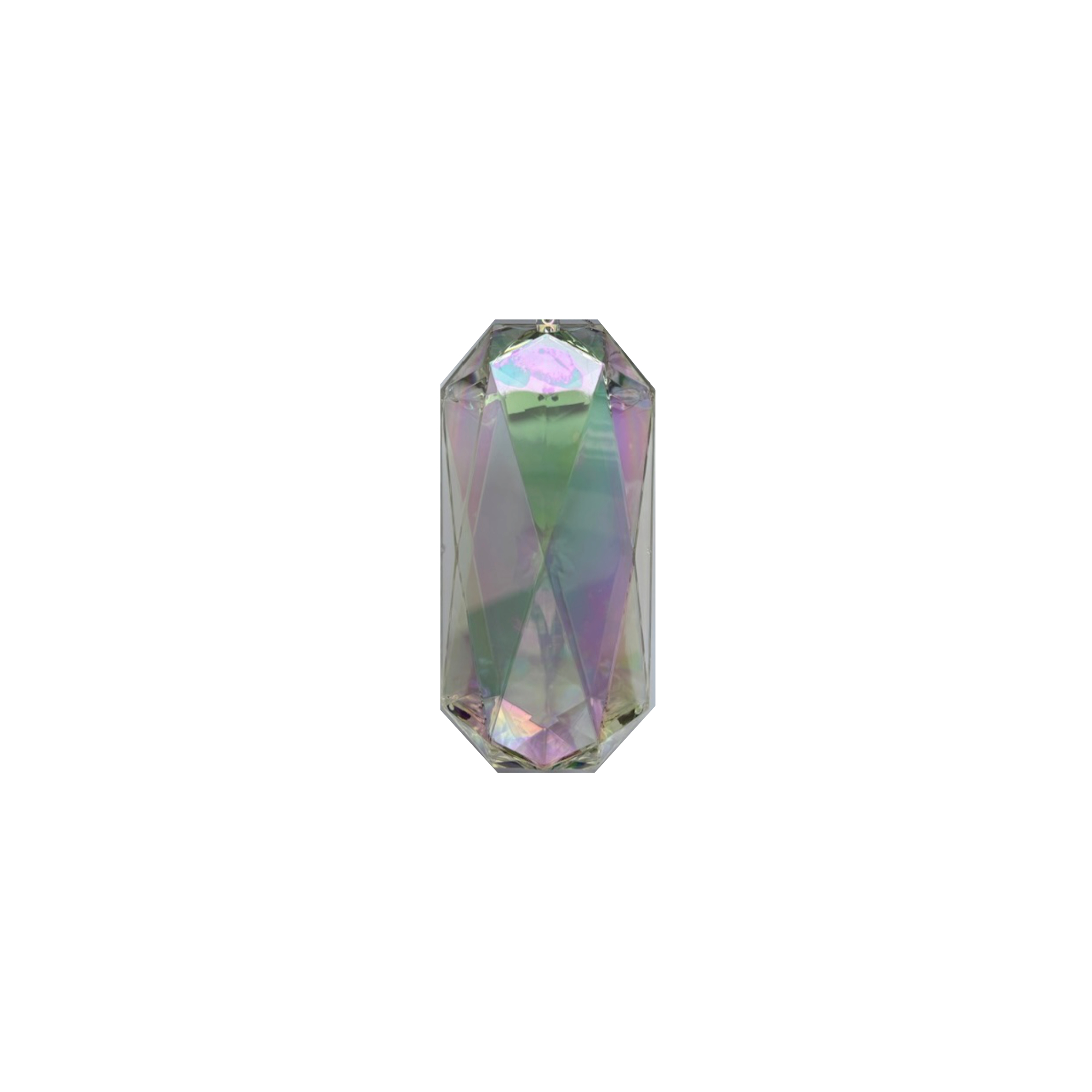 Small Rectangle Acrylic Jewel 1.6" x 1" x 3.15" Iridescent JTL-RJS-IR ...