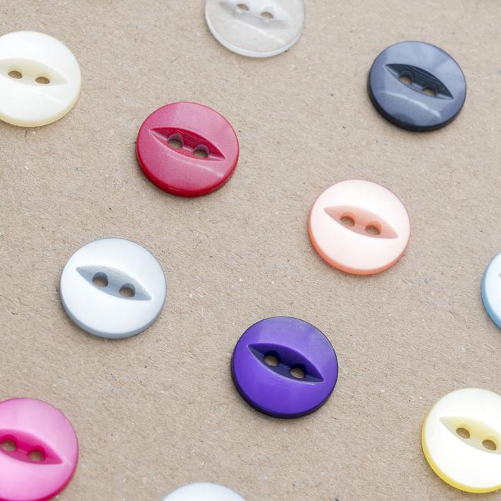 Fish Eye Buttons Size 30 100 Piece Bag P1630