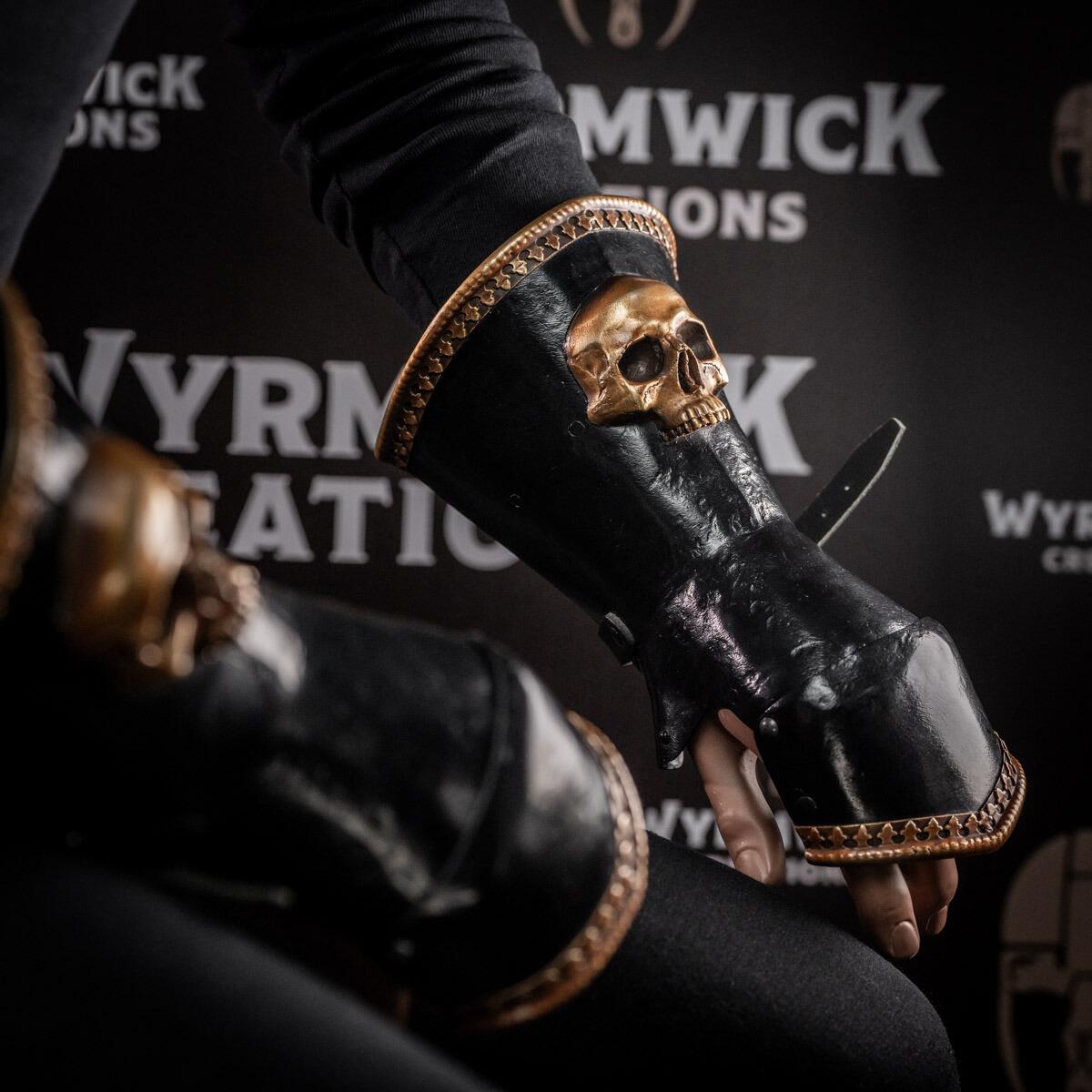 Larp Armour Skull Gauntlets
