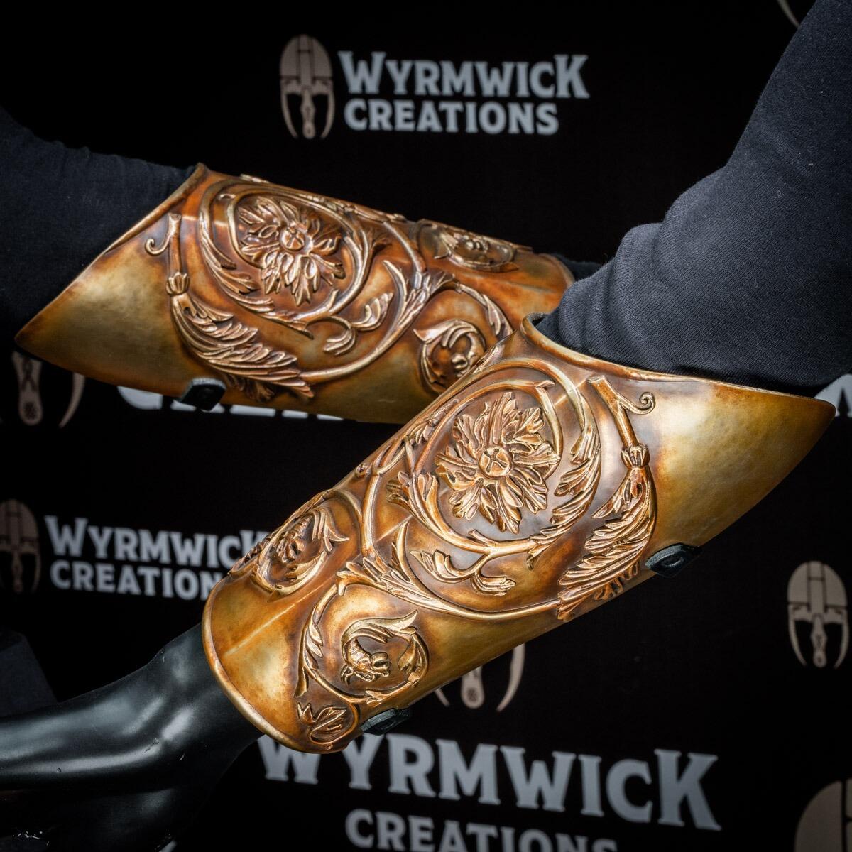 Larp armour Negroli bracers