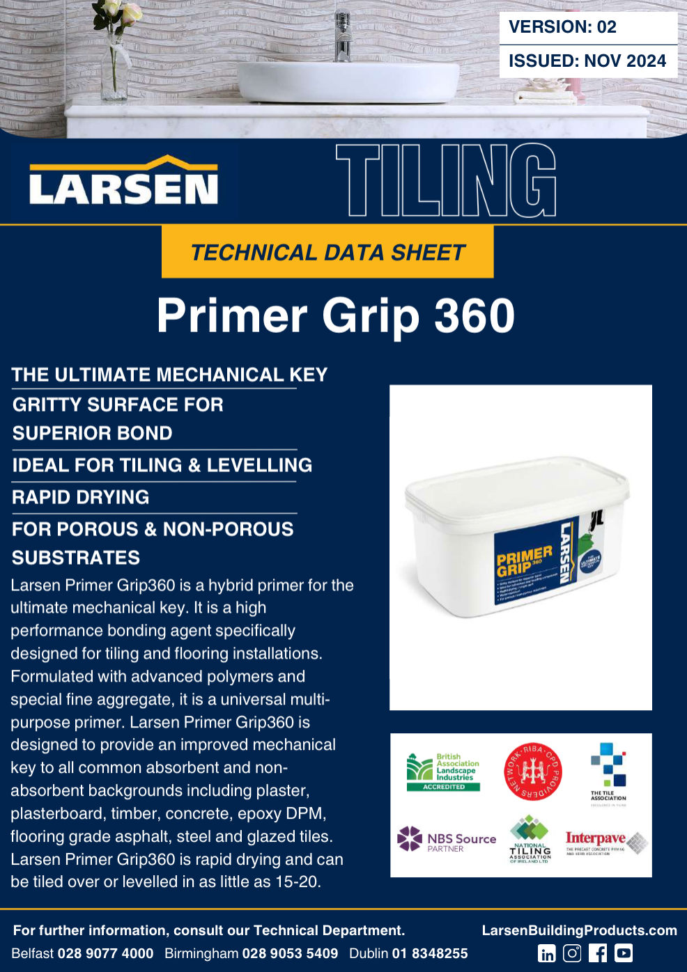 Larsen Primer Grip 360 – Advanced Hybrid Primer for Ultimate Mechanical ...