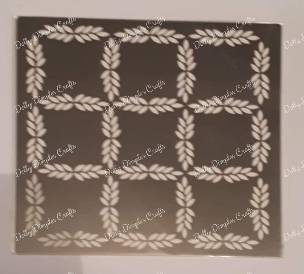 Laurel Squares Frames Stencil