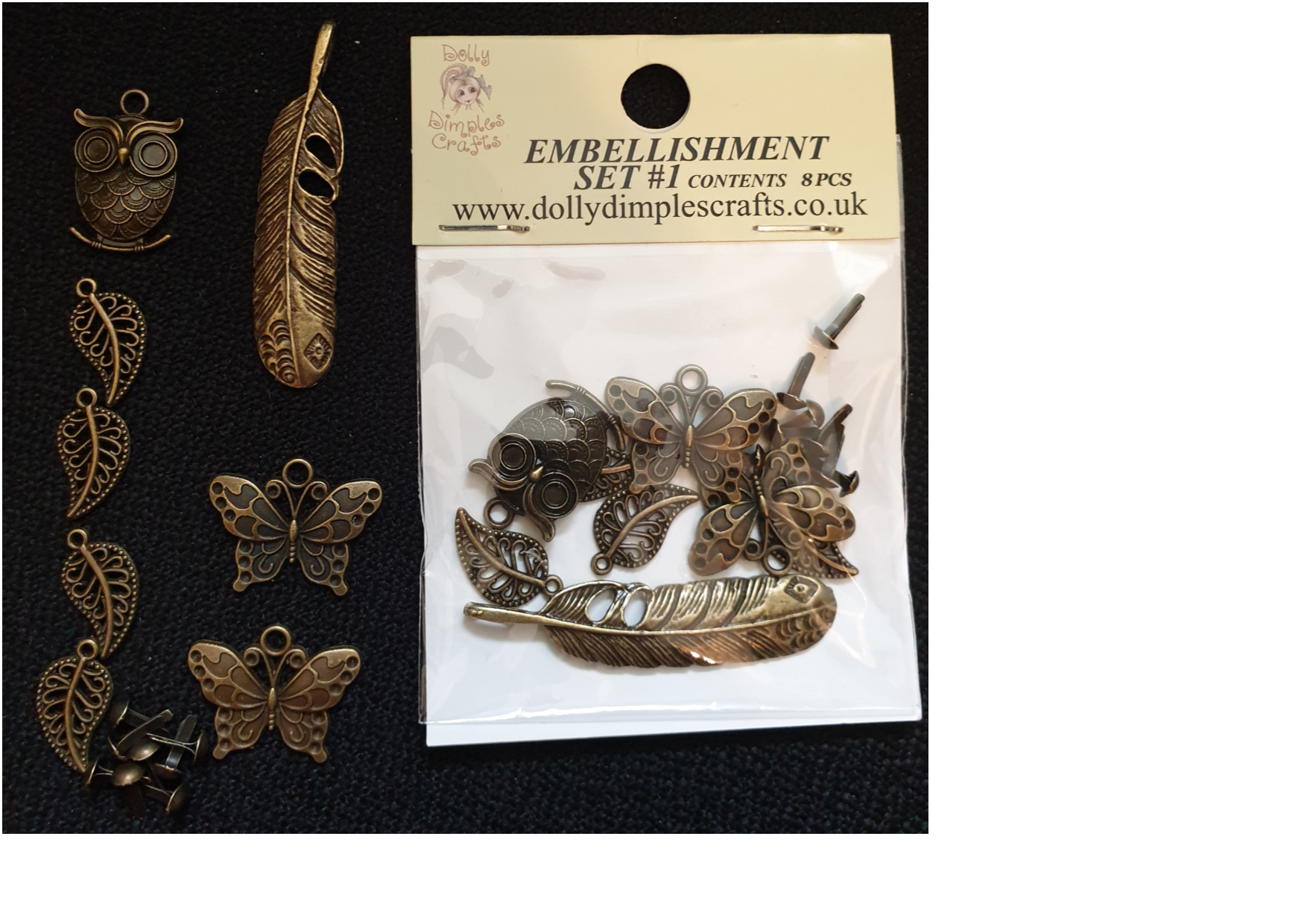 Metal Embellishments - Charms Any 3 for £10