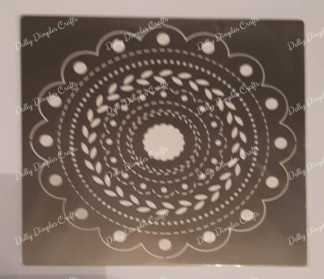 Fancy Circles & Doily Edge Stencil