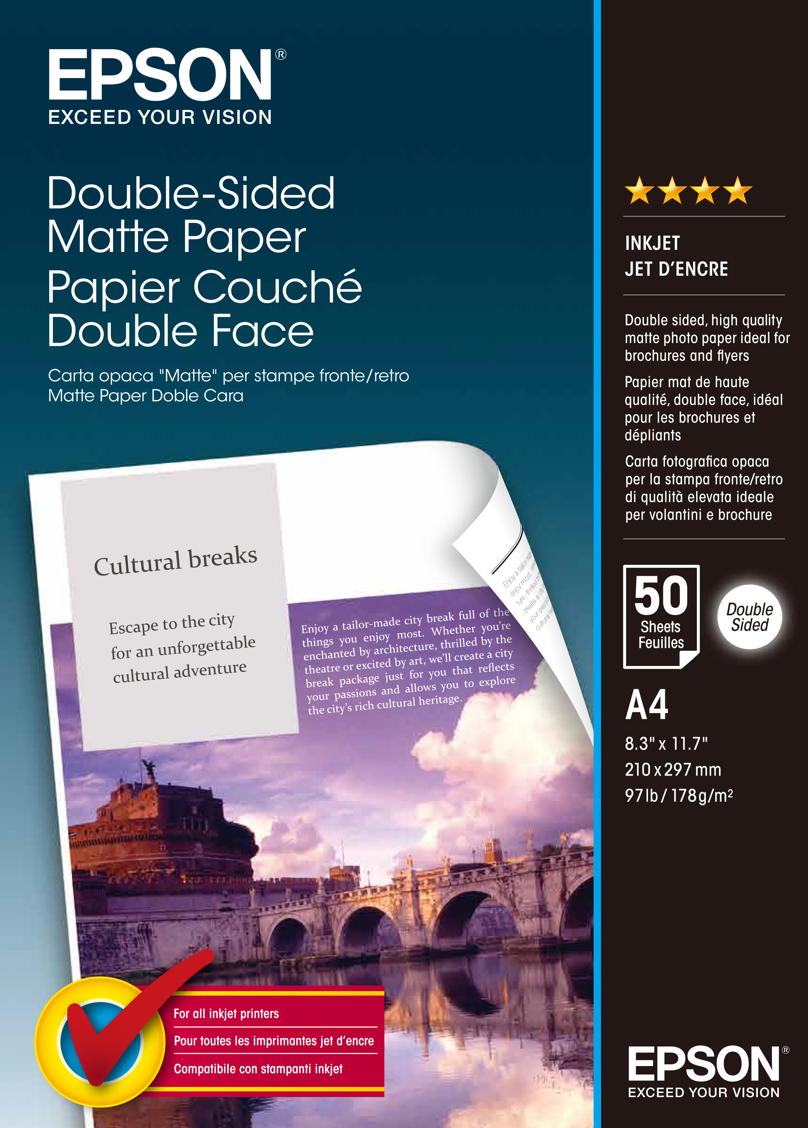 Epson Double Sided Matte Paper 178gsm