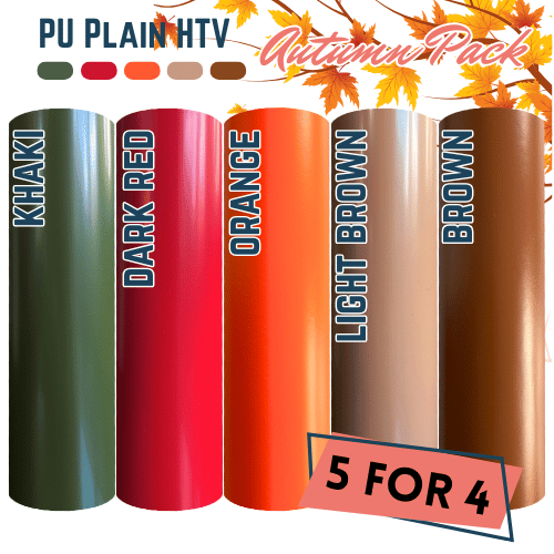Self Adhesive / HTV | Autumn Bundle Pack - 5 Sheets for 4
