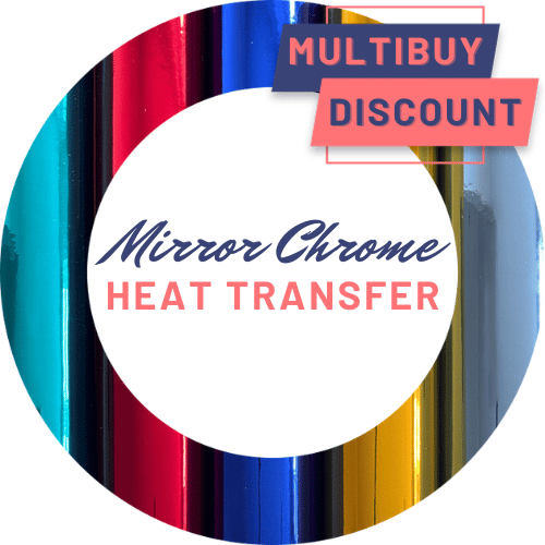 Mirror Chrome | Heat Transfer Vinyl (HTV) Iron On | Crafty Cutter