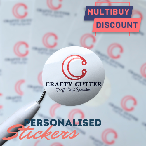 Personalised Stickers | Print Logo Stickers | Crafty Cutter UK