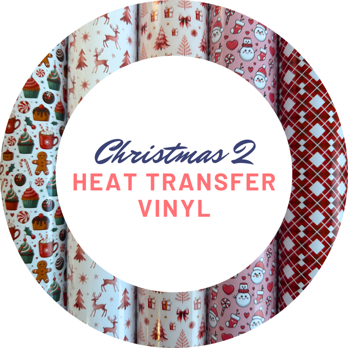 Christmas 2 - Heat Transfer Vinyl - A4 & Metre Rolls - HTV Application ...