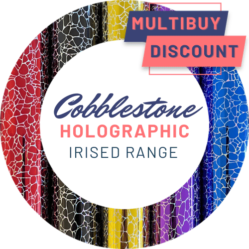 Holographic Vinyl | Rainbow Effect | Self Adhesive | Crafty Cutter UK