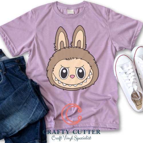 DTF - Labubu Head (Any Colour, Any Gradient, Any Pattern)